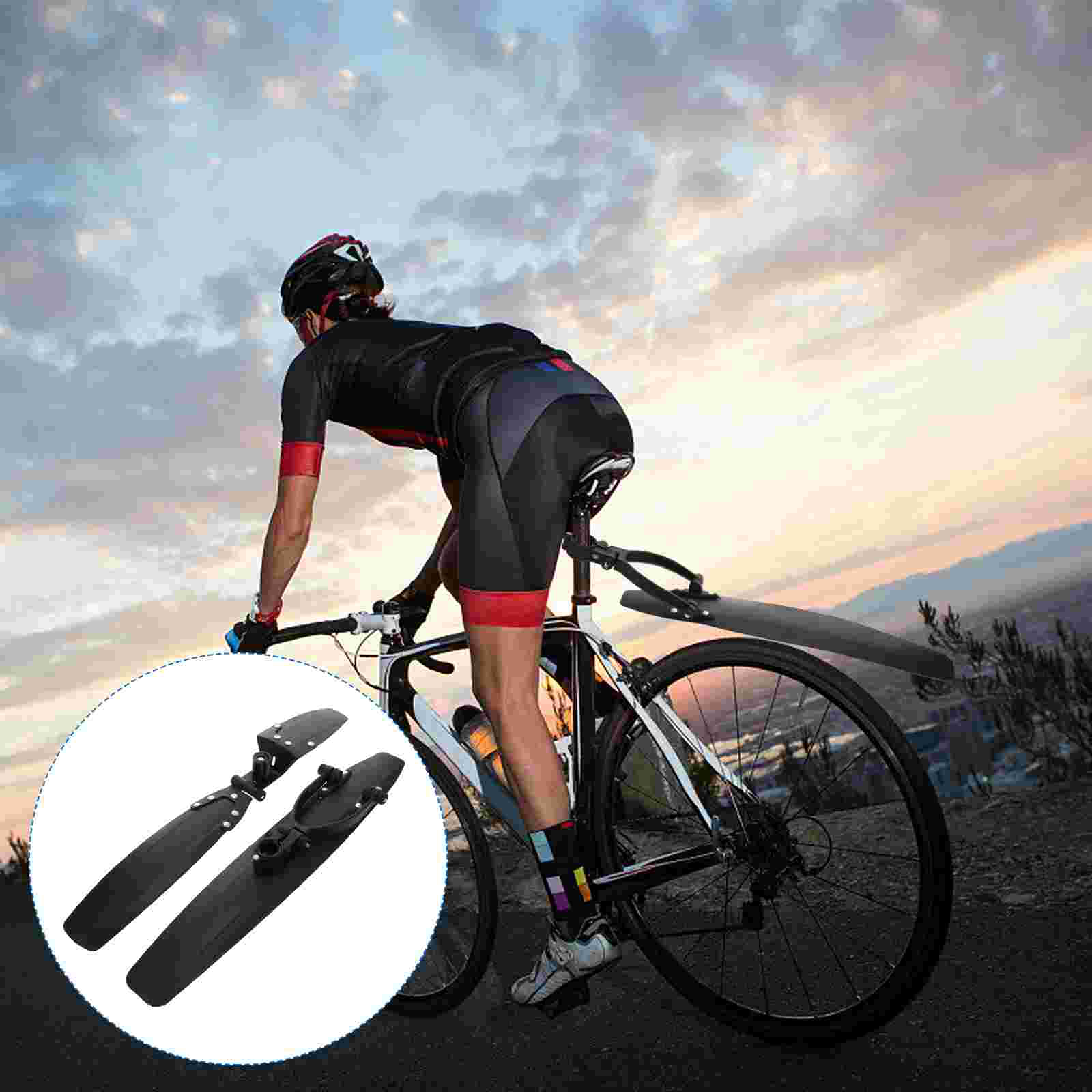 1 Set of Mud Guards Bike Front Mud Guard Rear Mud ... – Vicedeal