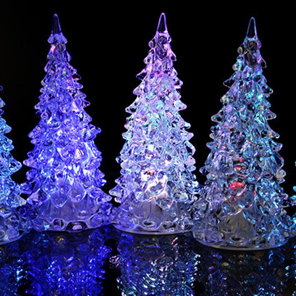 Christmas Tree Colorful Led Acrylic Night Light Ho... – Grandado