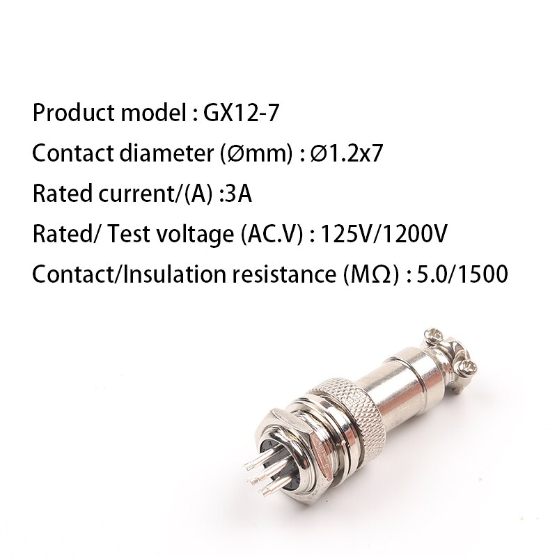 1set GX12 nut type Male + Female 12mm 2/3/4/5/6/7 ... – Grandado