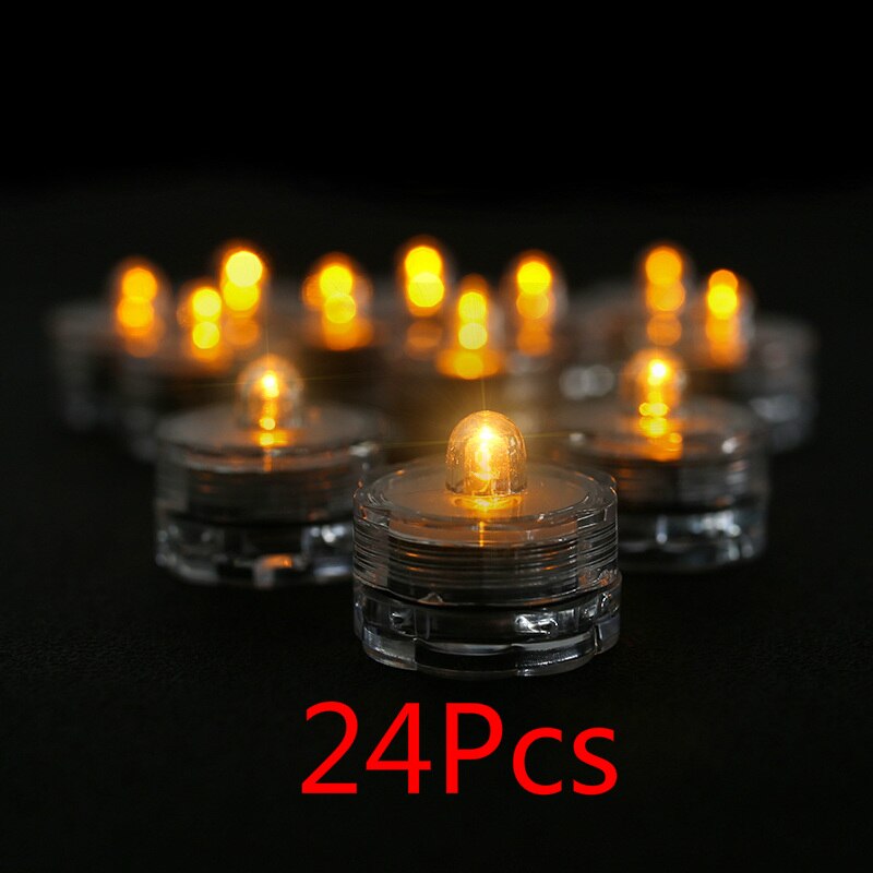 12Pcs Waterproof Flameless Realistic LED Tealight ... – Grandado