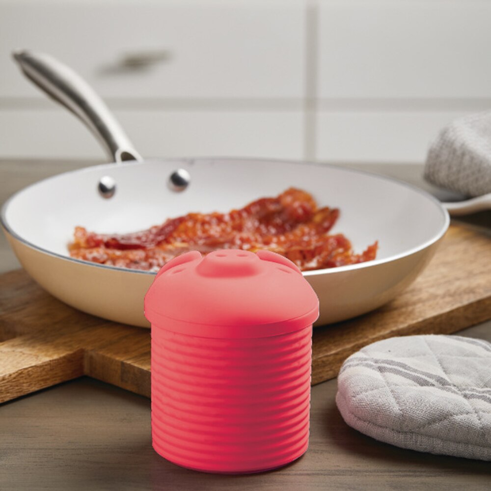 Bacon Grease Container With Strainer Bacon Silicon... – Grandado
