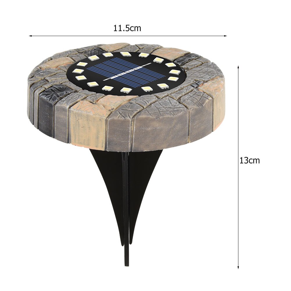 Holdbare 4x 16 led solcelle nedgravede trappelys p... – Grandado