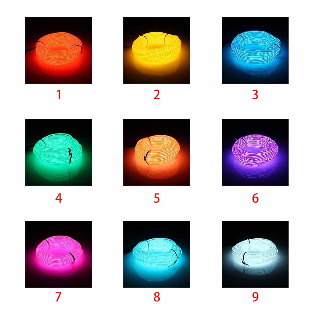 10M Led El Draad Licht Flexibele Soft Buis Draad N... – Vicedeal