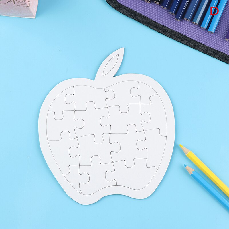 Blank Coloring Puzzle Paper White Mold Board Child... – Grandado