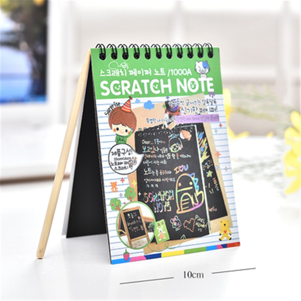 10 Sheets\1pc Magic Coloring Cards Scraping Painti... – Grandado