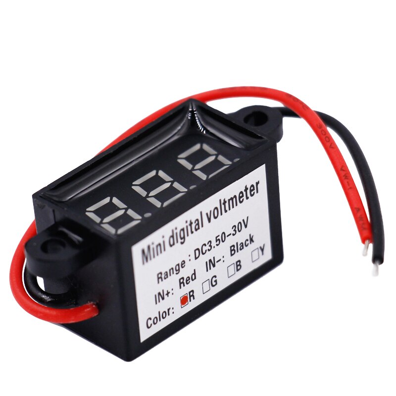 Waterproof 0.28 DC 3.5-30V Mini LED Digital Voltme... – Grandado