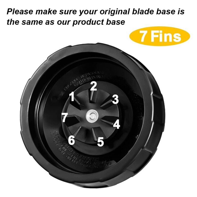 2 stück von 7-Flosse Rührgerät Klingen Kompatibel ... – Grandado