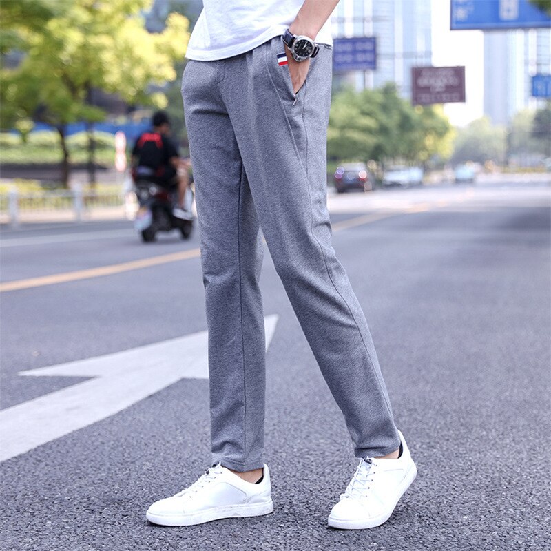 Cotton Pants Men's Summer Thin Youth Junior High S... – Grandado