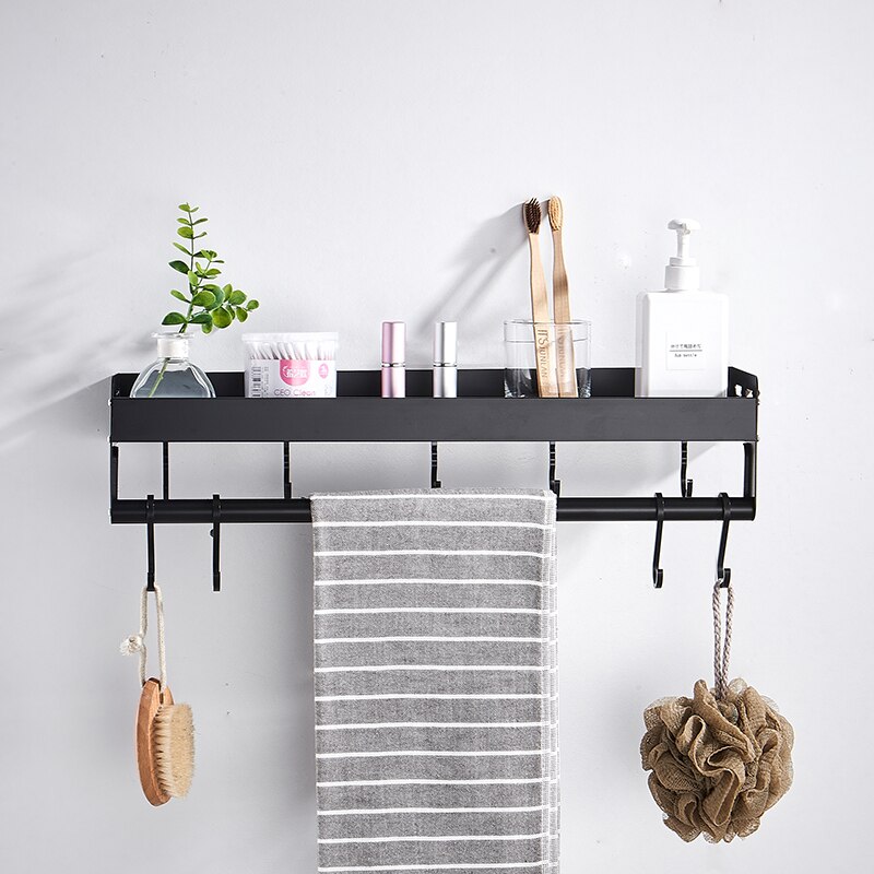 free punching bathroom shelf bathroom storage rack... – Grandado