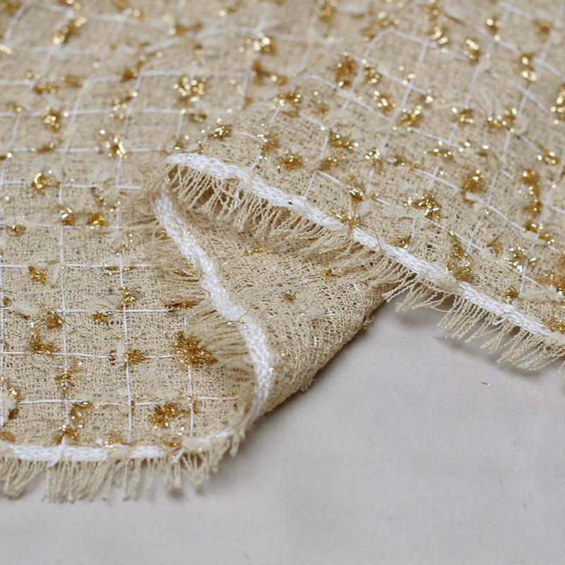 Pearlsilk Frankrijk Tweed Gouden Stijl 100% Polyes... – Grandado