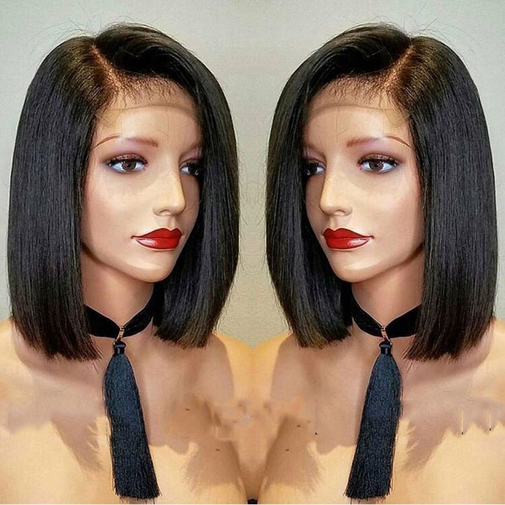 DLME Straight Bob Wig 13X3 Lace Front Black 12intc... – Vicedeal