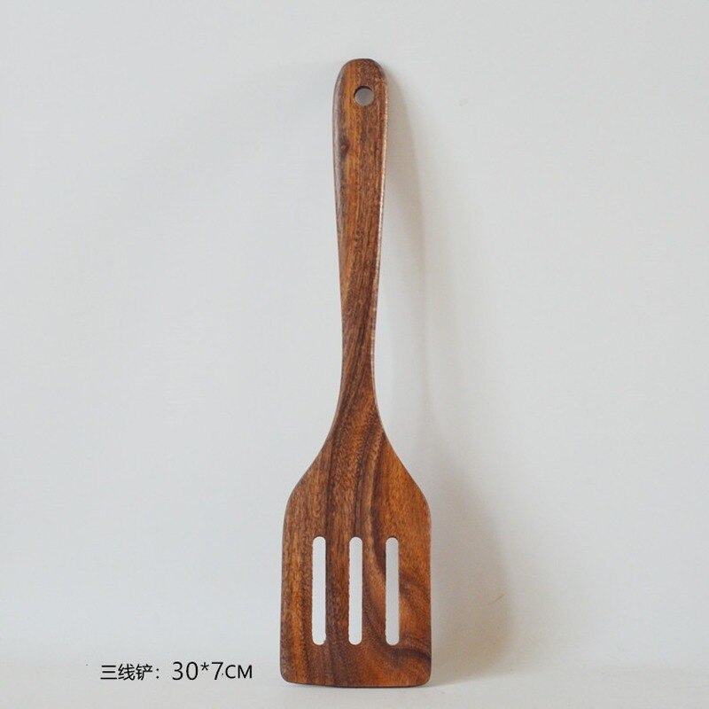 Kitchen Tool Set Thailand Teak Natural Wood Tablew... – Vicedeal