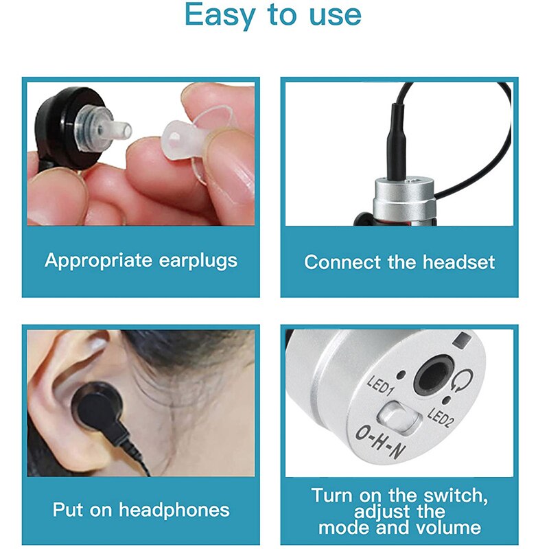 Rechargeable Hearing Aid E-9 Pocket Hearing Amplif... – Grandado