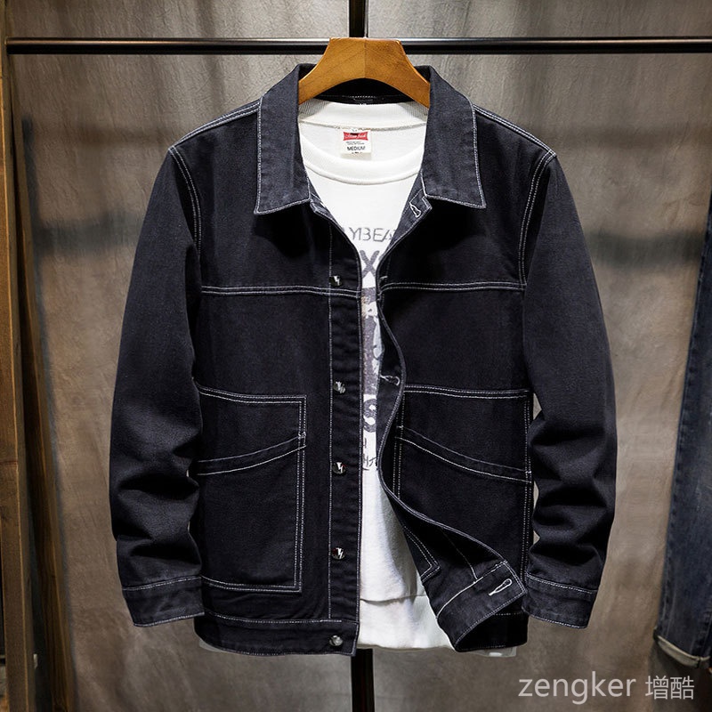 Lente Herfst Denim Jas Heren Plus Size Heren Jas 8... – Vicedeal