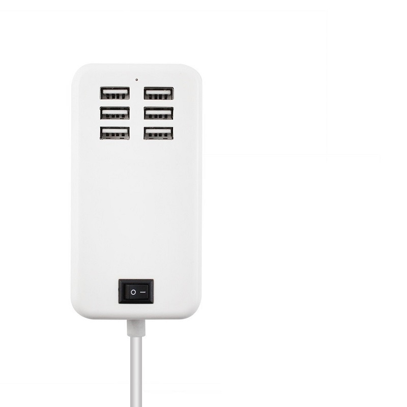 6 usb porte oplader hub til telefon tablet 20w sma... – Vicedeal