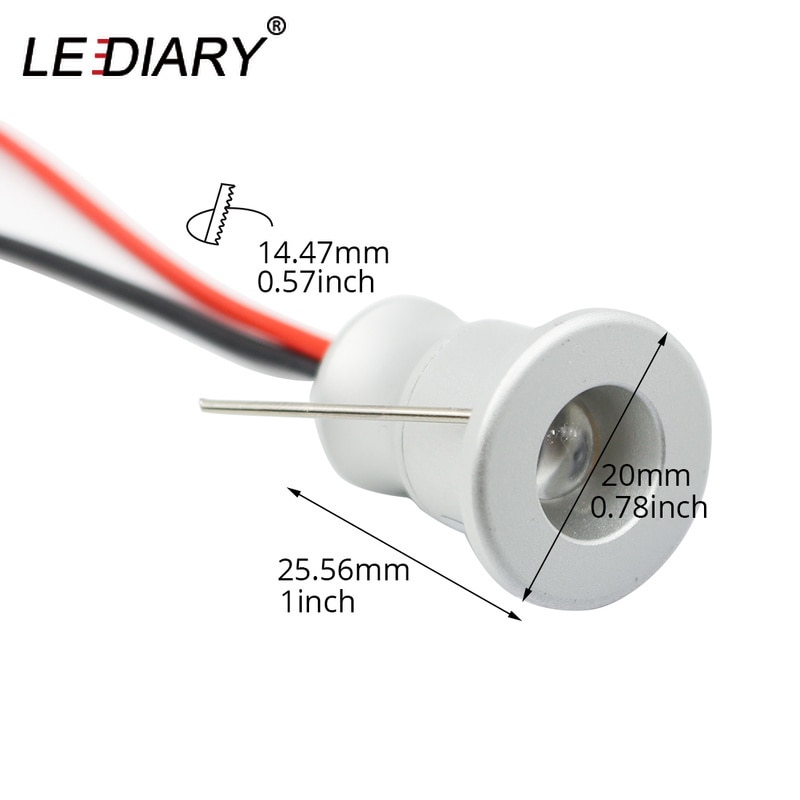 LEDIARY IP65 DC12V Mini LED Spot Cabinet Lights Do... – Vicedeal