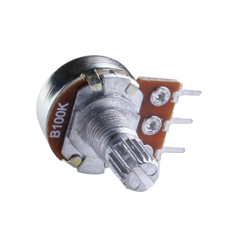 5Pcs 100K Ohm Linear Taper Rotary Potentiometer Pa... – Vicedeal