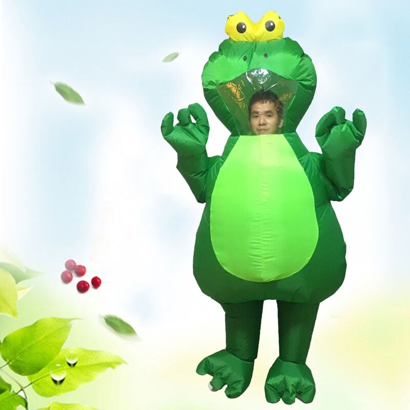 Inflatable Frog Costume Adults Funny Blow up Outfi... – Grandado
