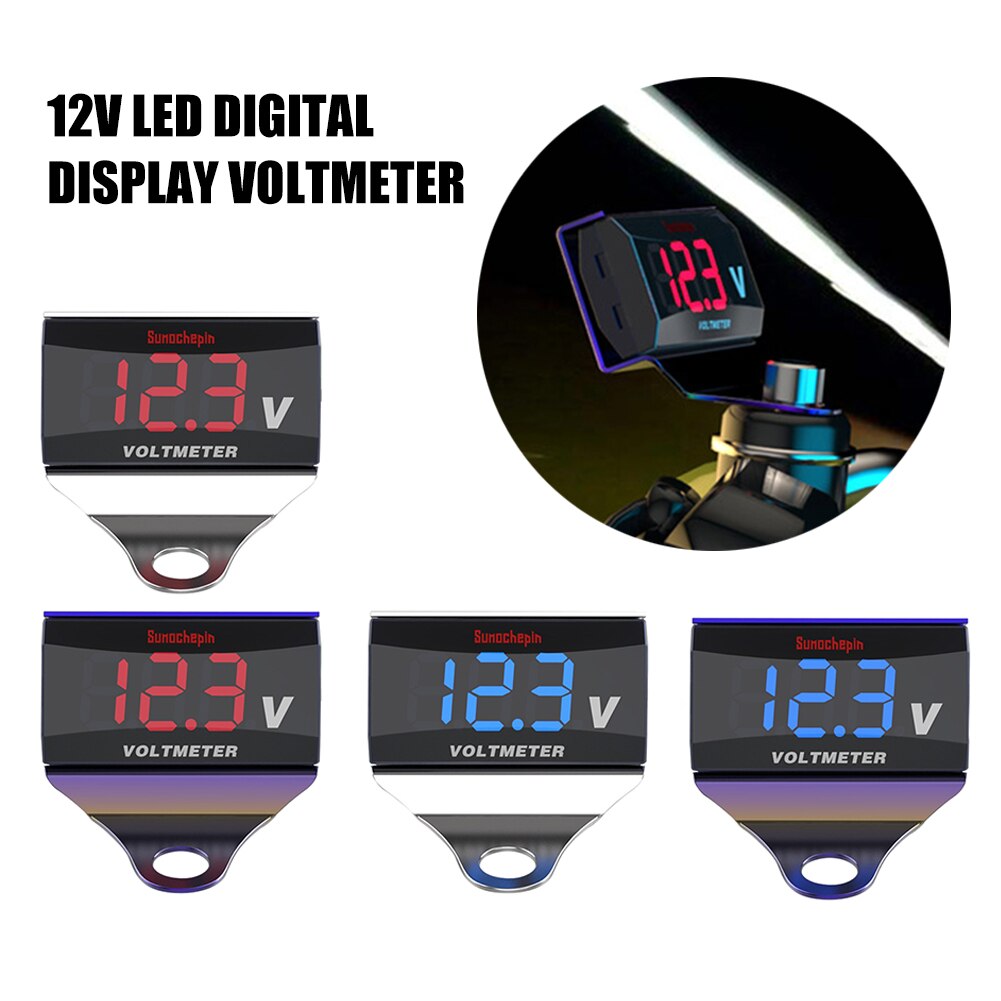 12V Led Digitale Display Voltmeter Auto Motor Volt... – Grandado