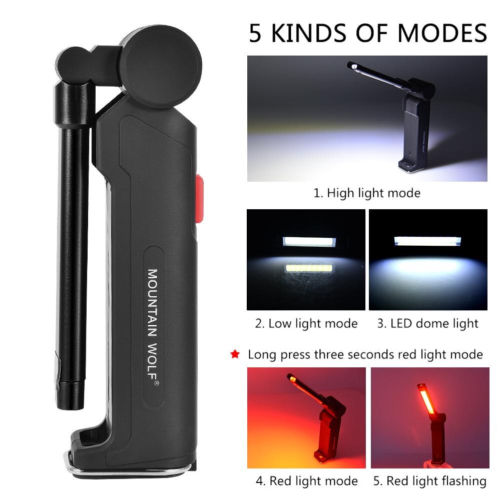 Portable COB Flashlight Torch Work Light Magnetic ... – Vicedeal