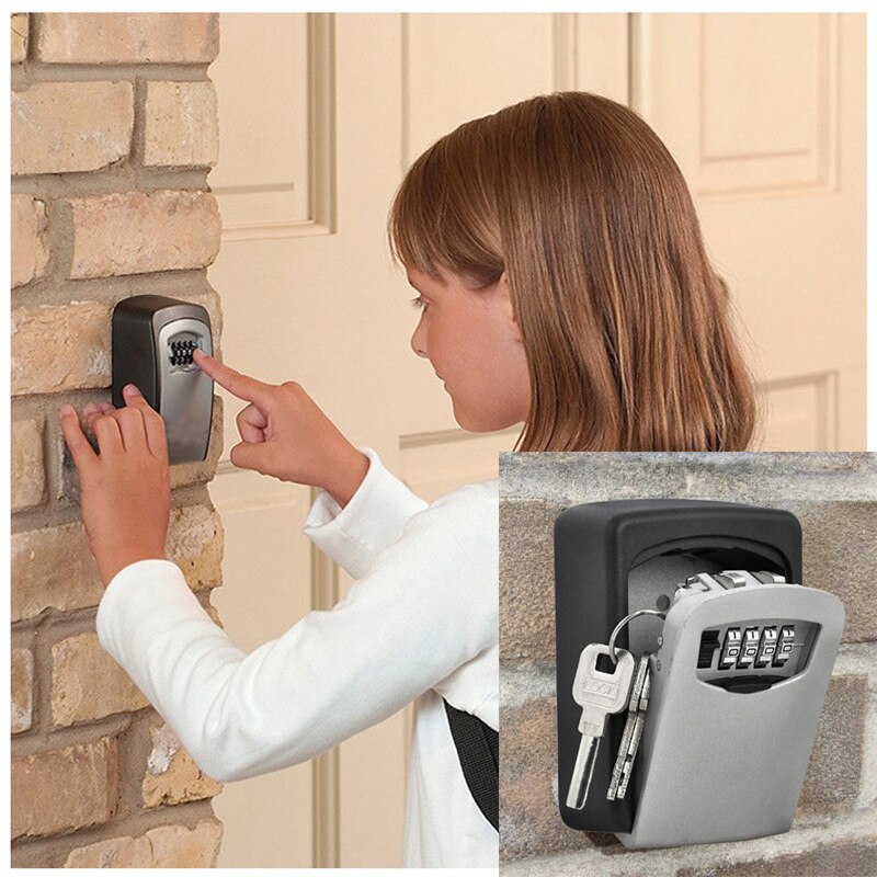 Wall Mounted 4 Digit Combinatie Sleutel Opslag Sec... – Grandado