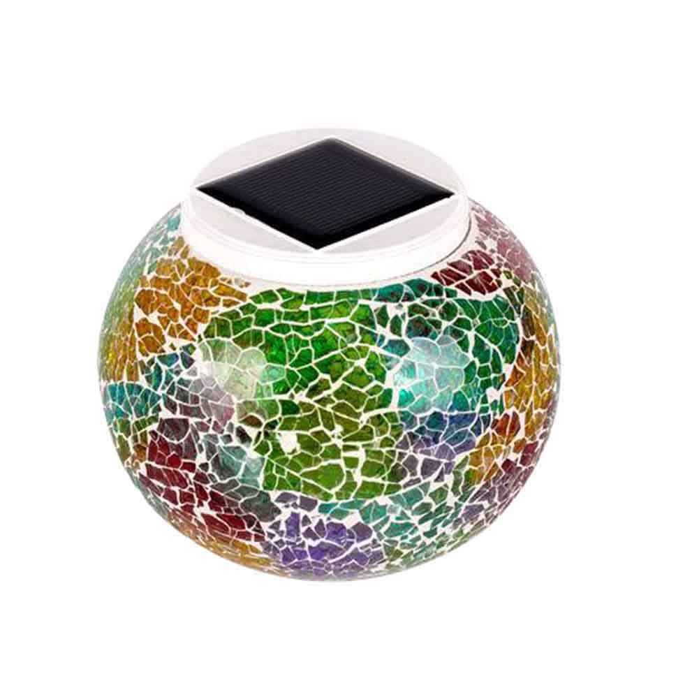 Solar Powered Mosaic Glass Ball Garden Lights Wate... – Grandado