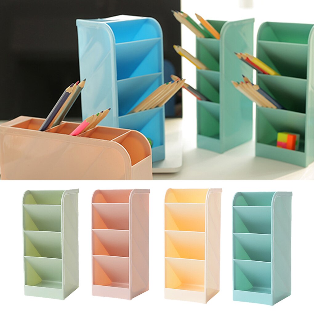 Briefpapier Opbergdoos 4 Grids Solid Plastic Pen O... – Grandado