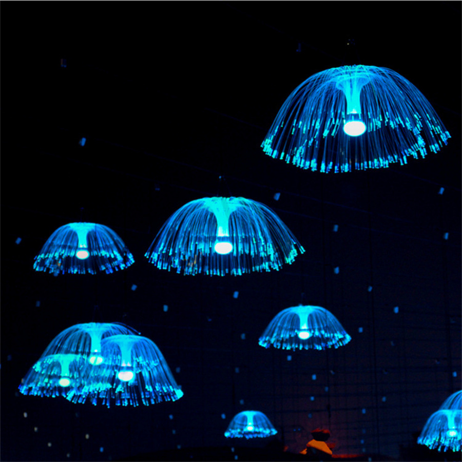 Outdoor Fiber Optic Jellyfish String Light 60/80CM... – Grandado