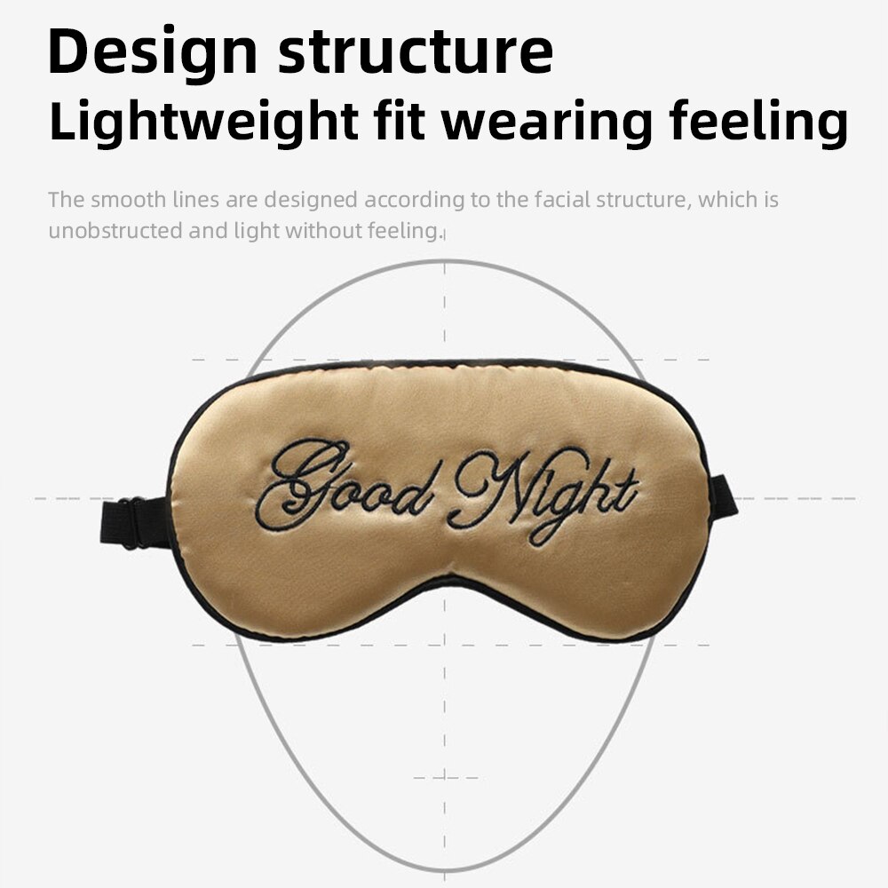 Sleep Mask Sleeping Silk Eye Cover Dream Night Mas... – Grandado