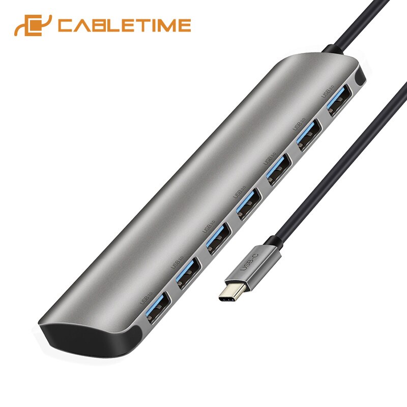 Cabletime Usb C Hub Usb 3.1 Type-C Om 7 In 1 Usb 3... – Grandado