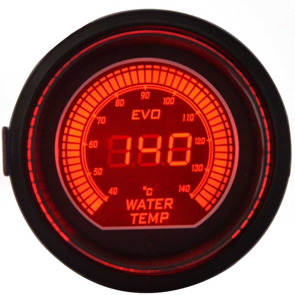 DRAGON GAUGE 52mm EVO Water Temp Gauge Red&Blu... – Grandado
