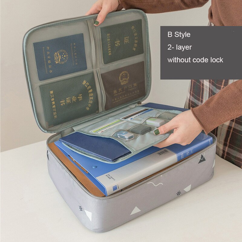 Travel Documents Organizer Bag for A4 Papers Stora... – Vicedeal