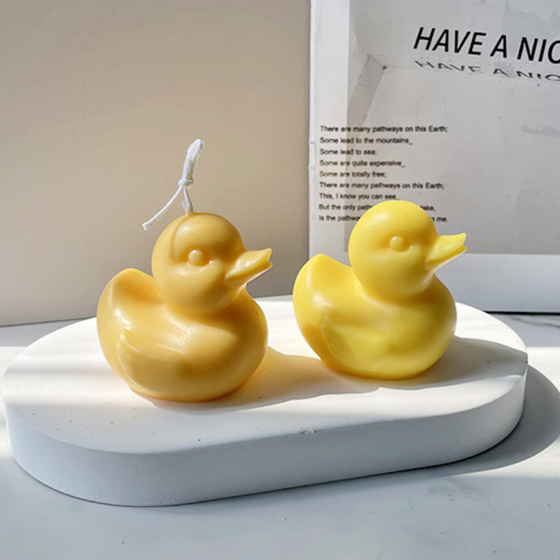 3D Kleine Gele Eend Kaars Siliconen Mal Diy Eend C... – Vicedeal