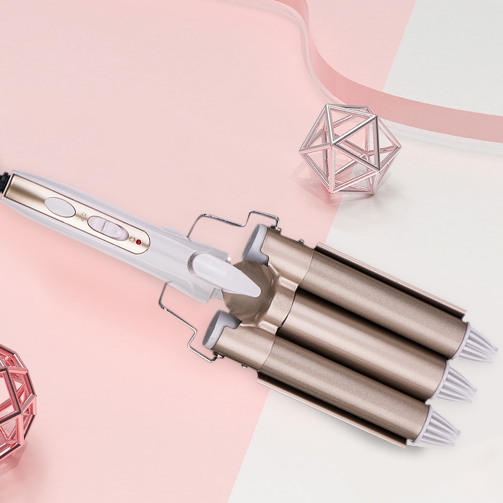 Electric Ceramic Curling Iron Pro Triple Barrel Ha... – Vicedeal
