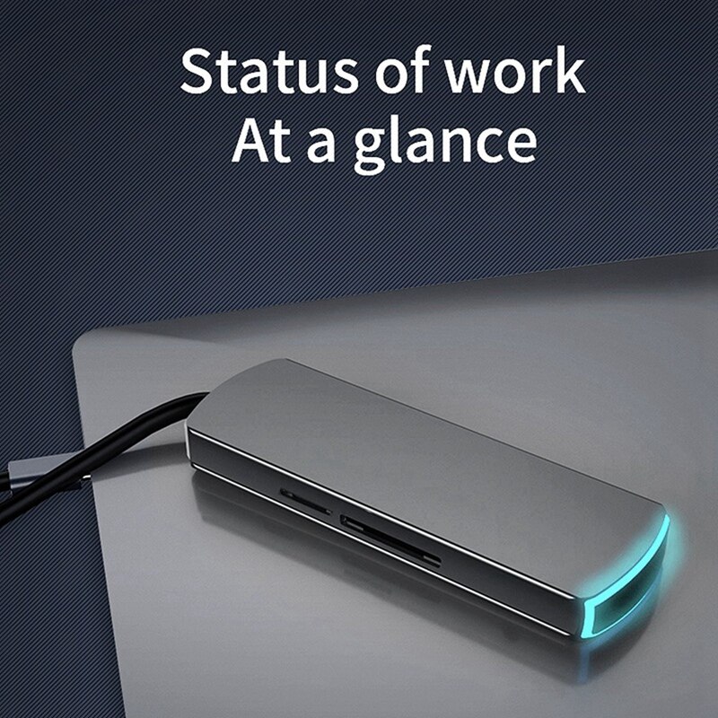 6 in 1 USB C Laptop Docking Station Type C Hub & 1... – Vicedeal