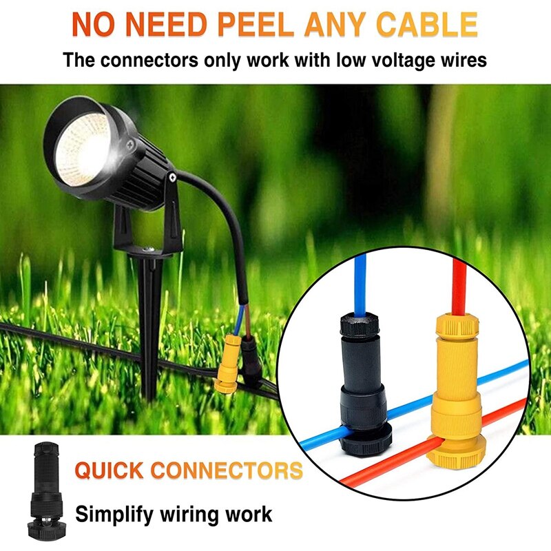 16 Pack Low Voltage Landscape Lighting Wire Connec... – Vicedeal