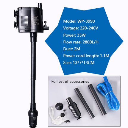 SOBO multi-function submersible pump fish tank fil... – Grandado