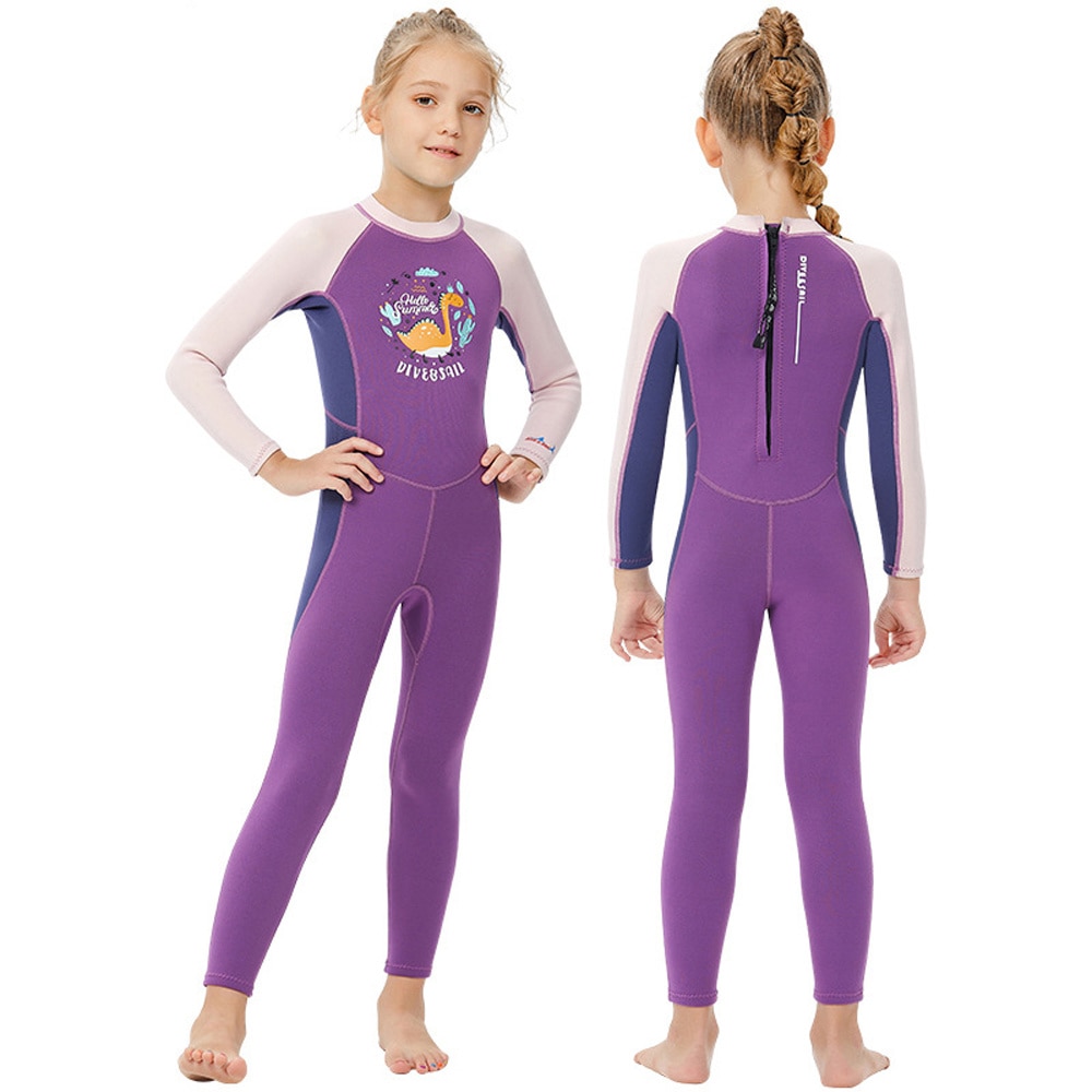 2.5MM Neoprene Purple Children's Wetsuit Girls... – Grandado