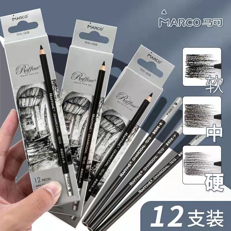 12 Pcs/lot Marco Fine Art Drawing Non-toxic Base P... – Grandado
