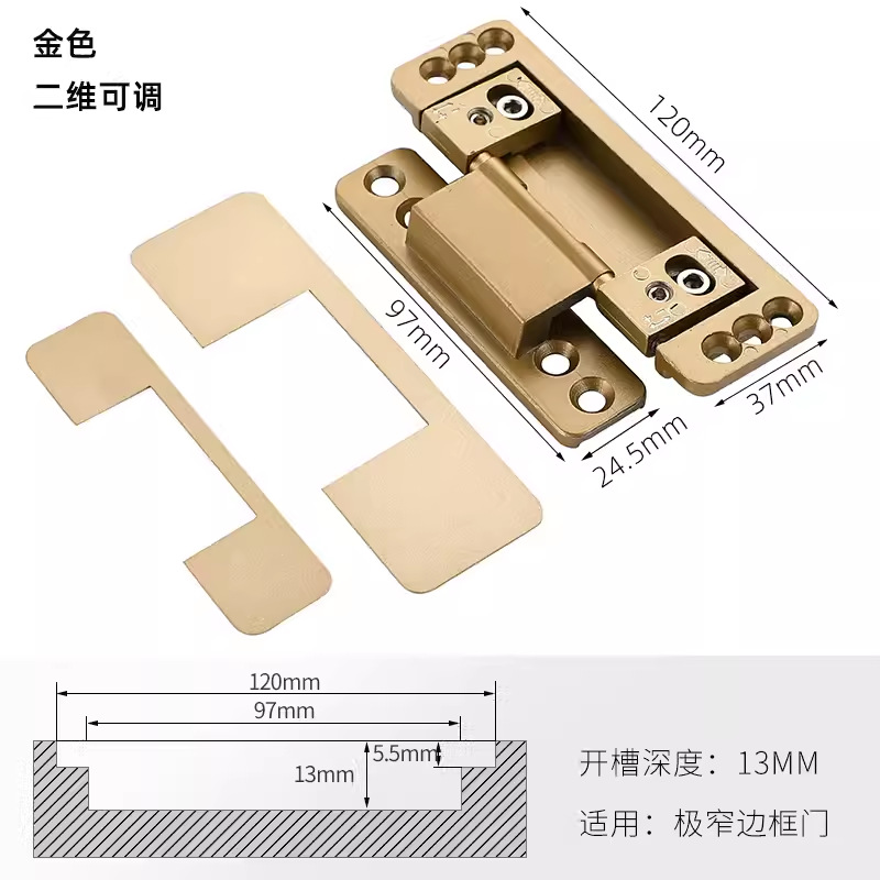 Invisible Hinge Narrow Frame Aluminum Wooden Door ... – Vicedeal