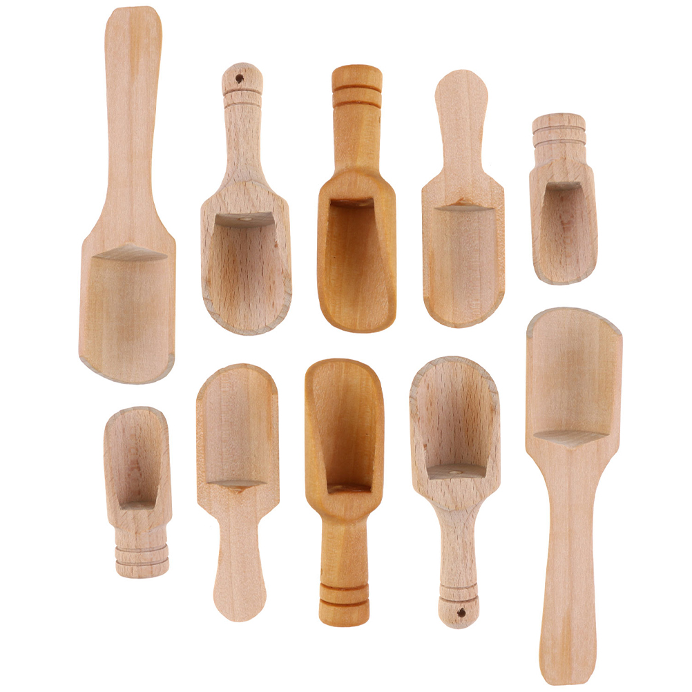 10Pcs Wooden Salt Spoon Small Salt Spoon Wood Tea ... – Grandado