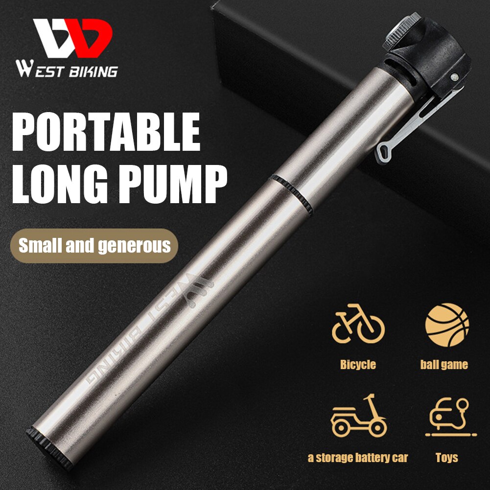 WEST BIKING Mini Bicycle Pump Aluminum Alloy Cycli... – Grandado