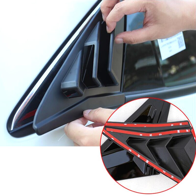 Rear Side Window Vent Louver Cover For Honda Civic... – Grandado