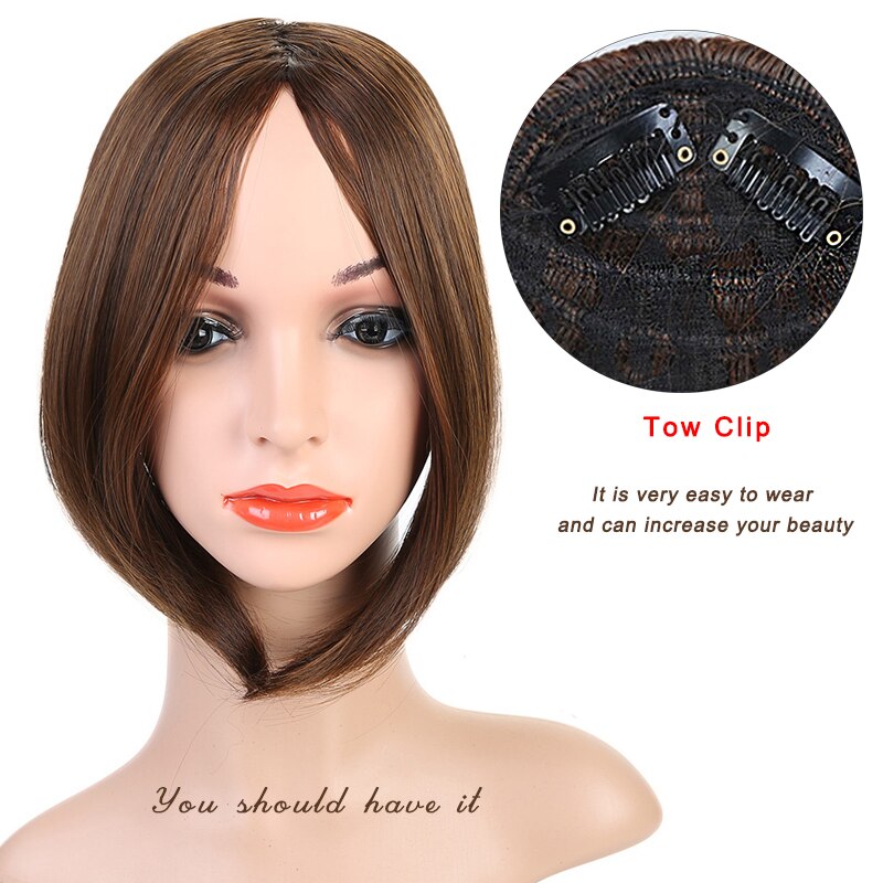 DIANQI Synthetic Hair Natural Middle Part Bangs St... – Grandado