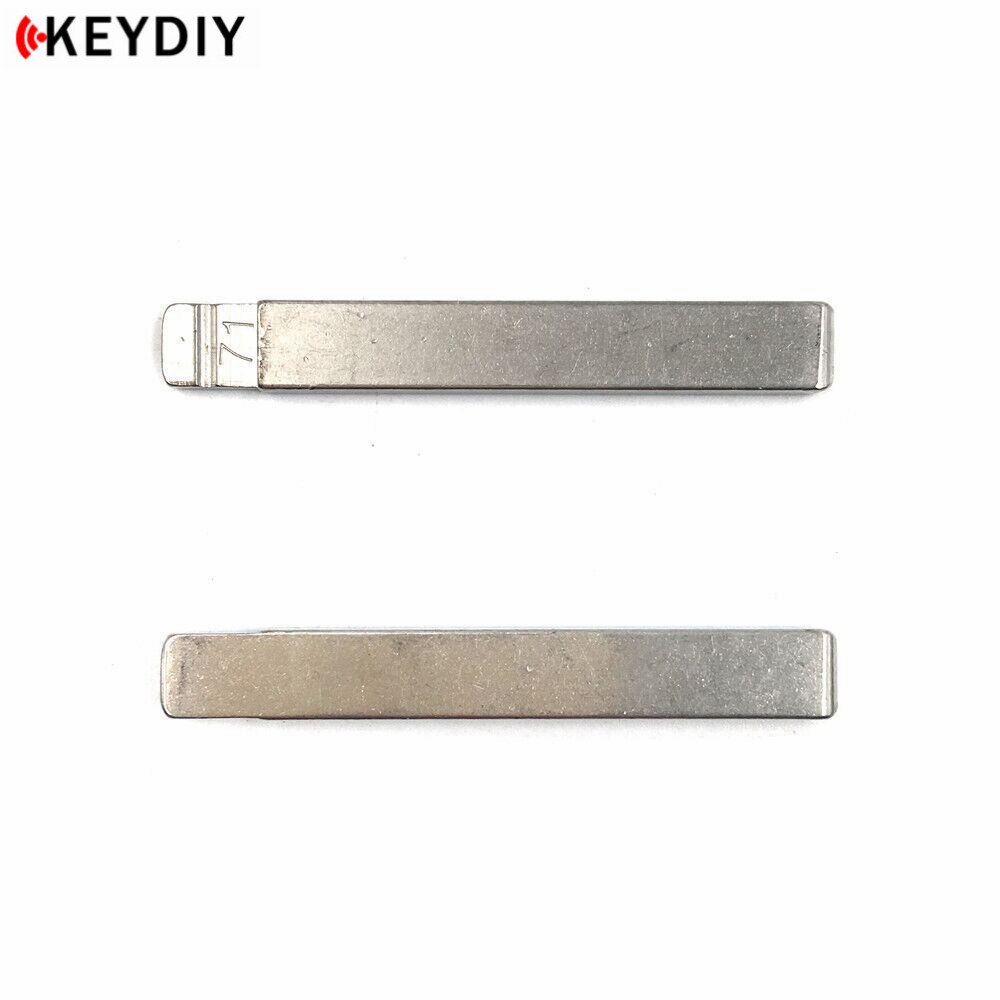 Keydiy 10 stk/parti metal blank uncut flip kd fjer... – Vicedeal