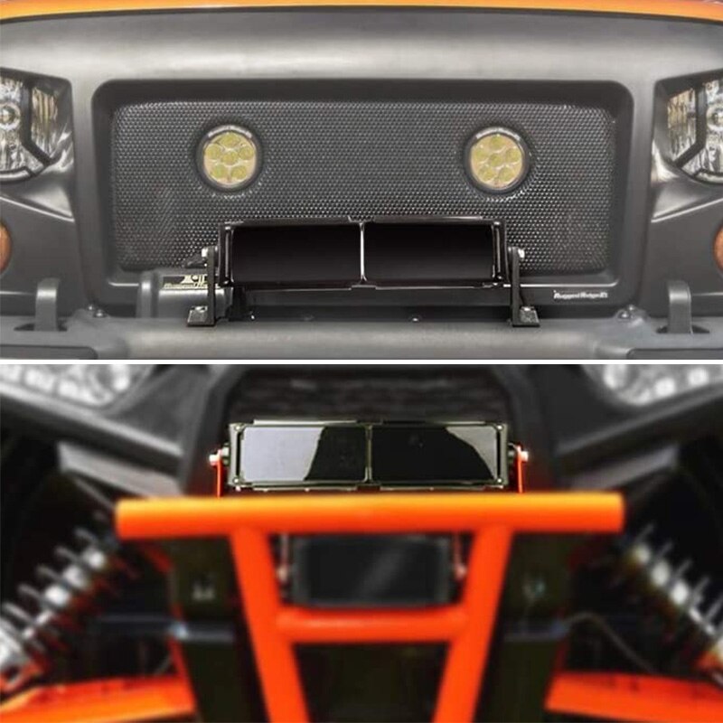 DRL Led Work Light Bar Cover Black Lens Shells Kit... – Grandado