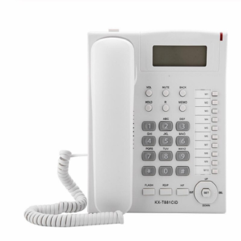 Caller ID Telephone Home Office Spot White KX-T881... – Grandado
