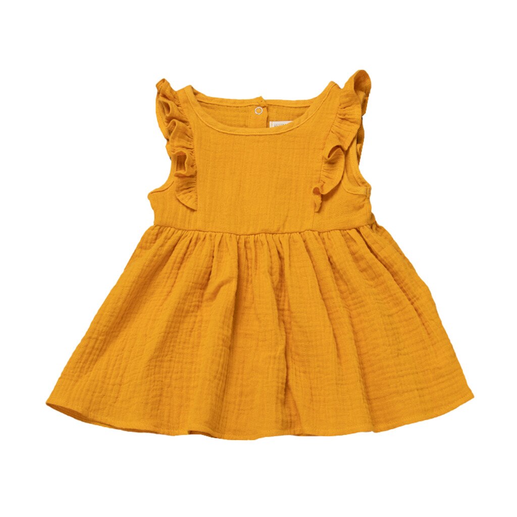 ¡novedad De Vestidos Para Niñas Vestido Liso Co Grandado 4991