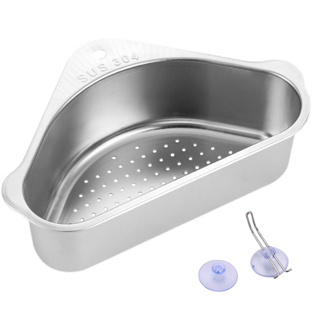 304 Stainless Steel Sink Basket Vegetable Fruit Fi... – Grandado