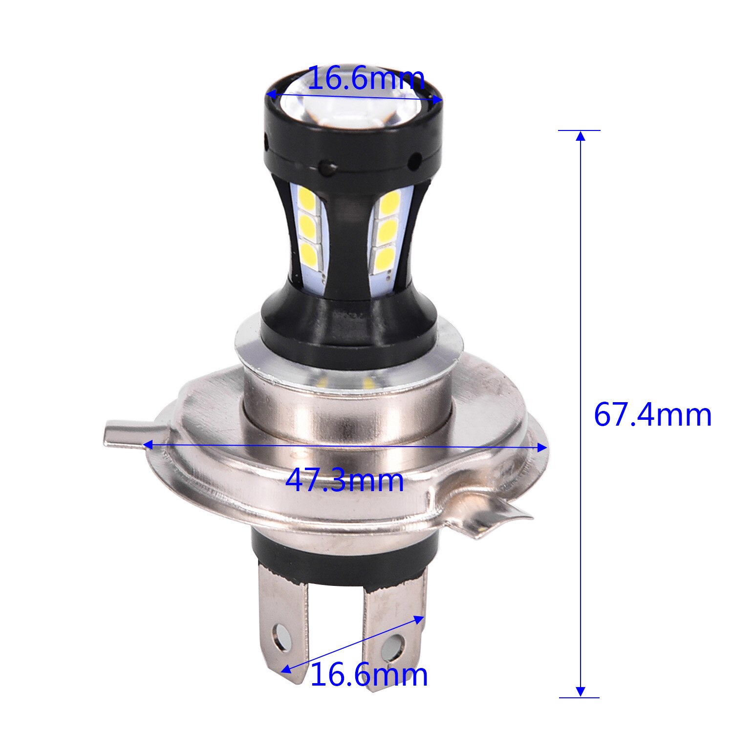 Car Motorcycle Motorbike H4 LED Hi/Lo Beam Headlig... – Grandado